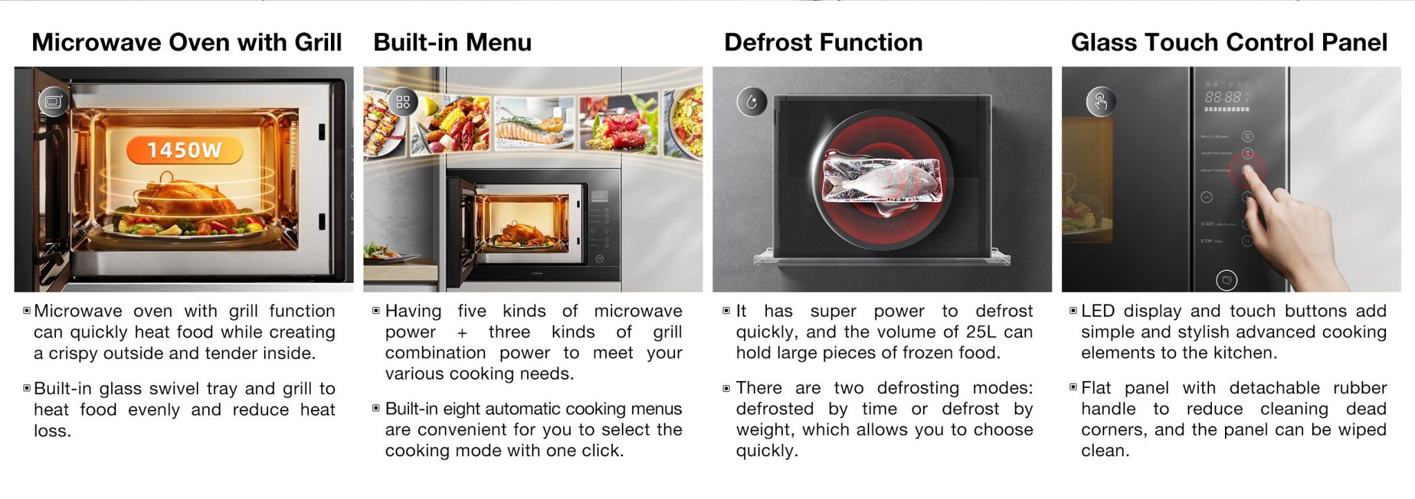 WK25-M612B 25L Multifunctional Microwave Oven - robam